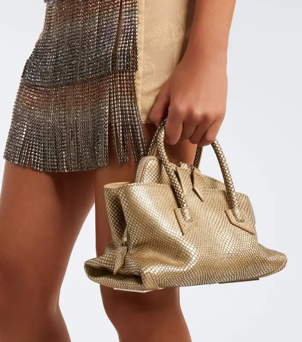 Attico La Passeggiata Top-handle Bag - Gold