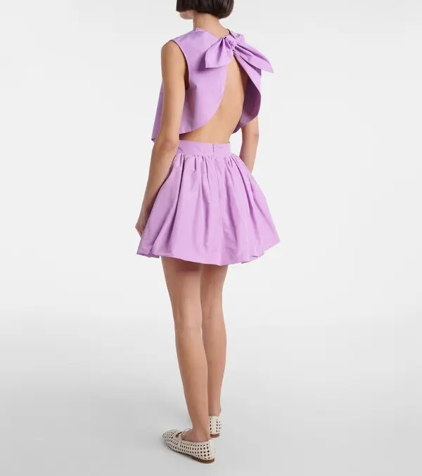 PATOU Gathered Mini Skirt - Purple