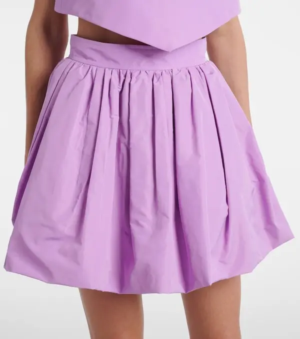 PATOU Gathered Mini Skirt - Purple