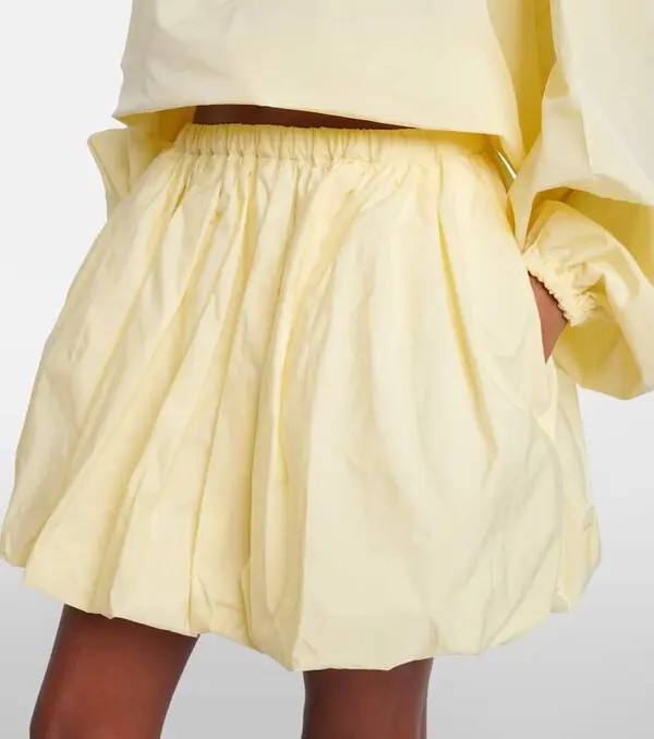 PATOU Gathered Mini Skirt - Yellow
