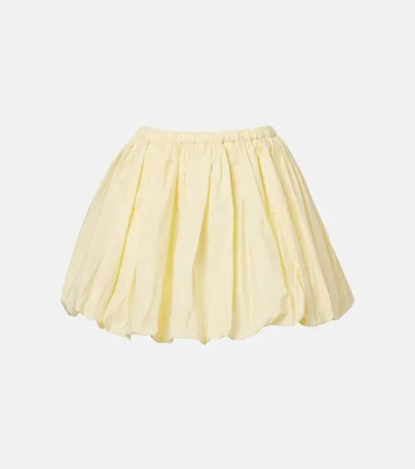 PATOU Gathered Mini Skirt - Yellow