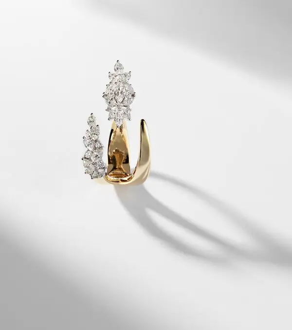 Yeprem 18kt Yellow And White Diamond Ring