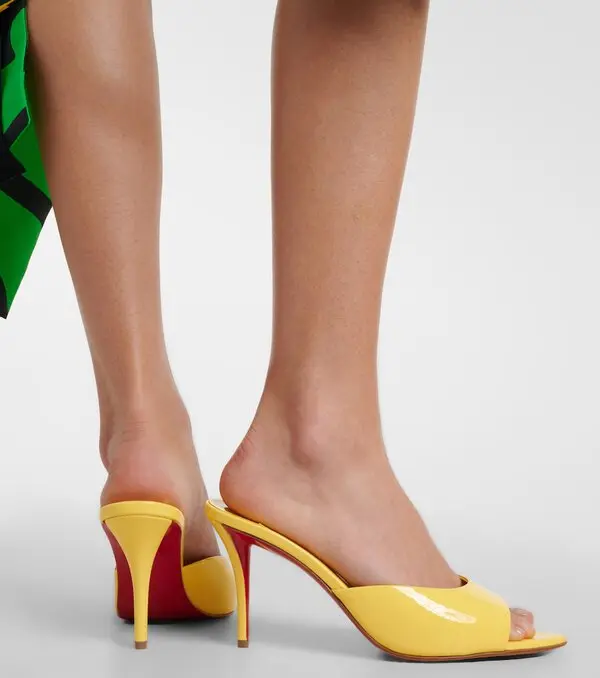 CHRISTIAN LOUBOUTIN Miss Z Mules - Yellow
