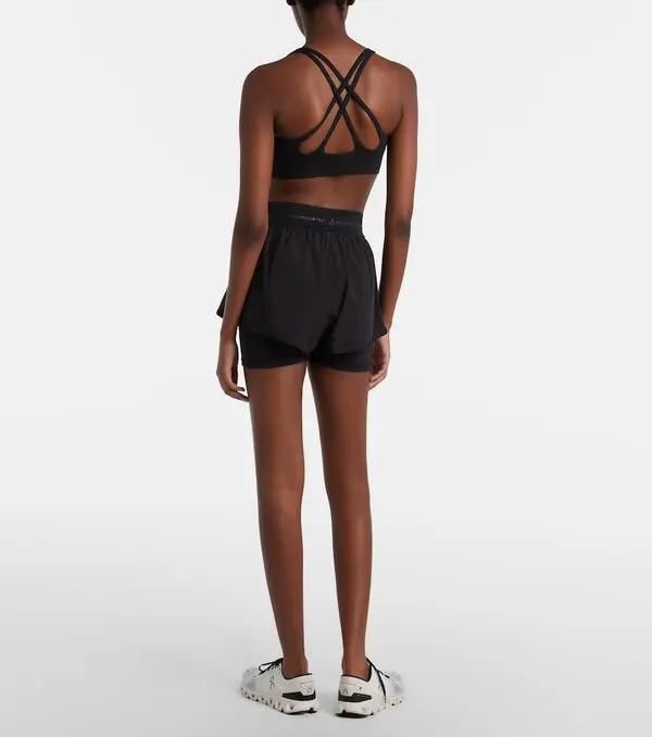 Adidas By Stella McCartney Logo Shorts - Black