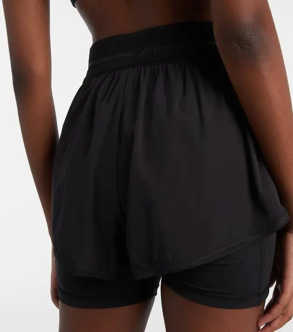 Adidas By Stella McCartney Logo Shorts - Black