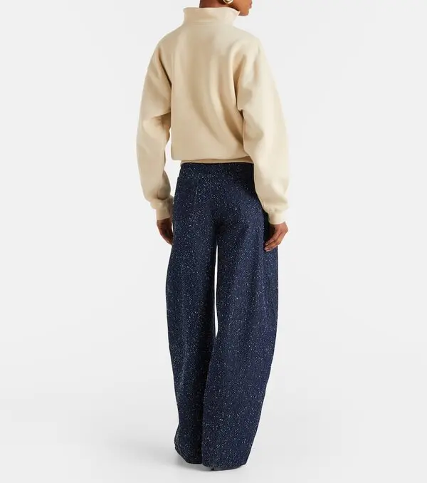 Jacquemus Logo Barrel-leg Jeans - Blue