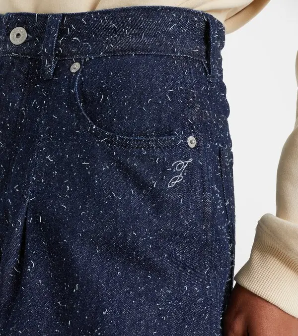 Jacquemus Logo Barrel-leg Jeans - Blue