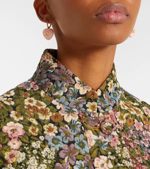 Valentino Garavani Vlogo Enamel Earrings