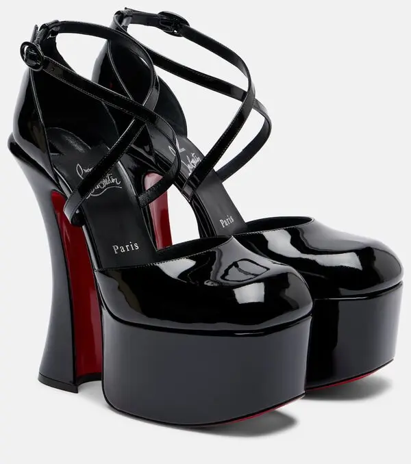 CHRISTIAN LOUBOUTIN Patent Leather Platform Pumps