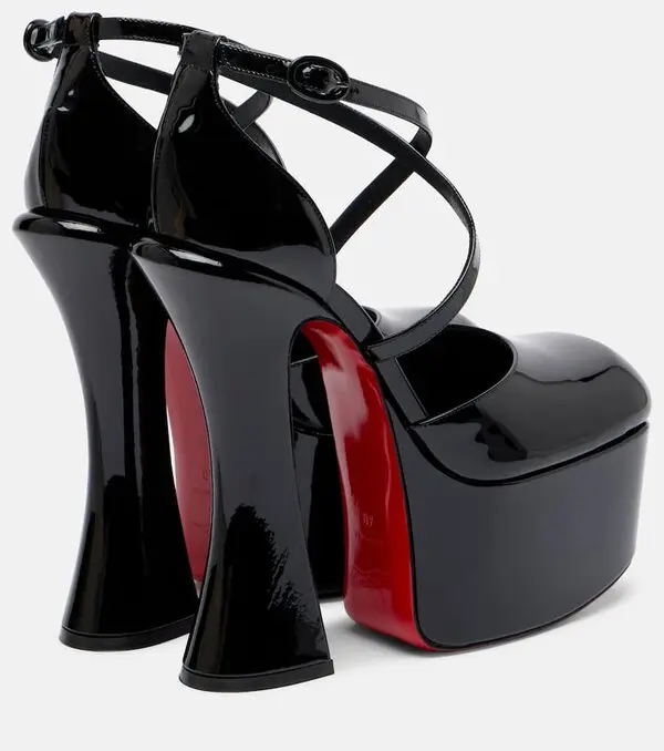 CHRISTIAN LOUBOUTIN Patent Leather Platform Pumps