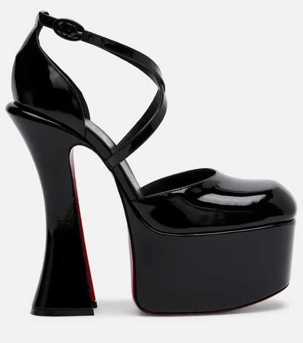 CHRISTIAN LOUBOUTIN Patent Leather Platform Pumps
