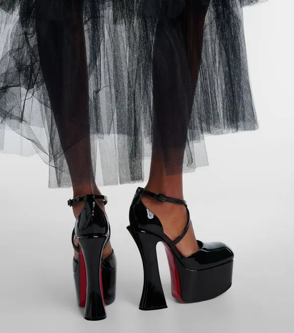 CHRISTIAN LOUBOUTIN Patent Leather Platform Pumps