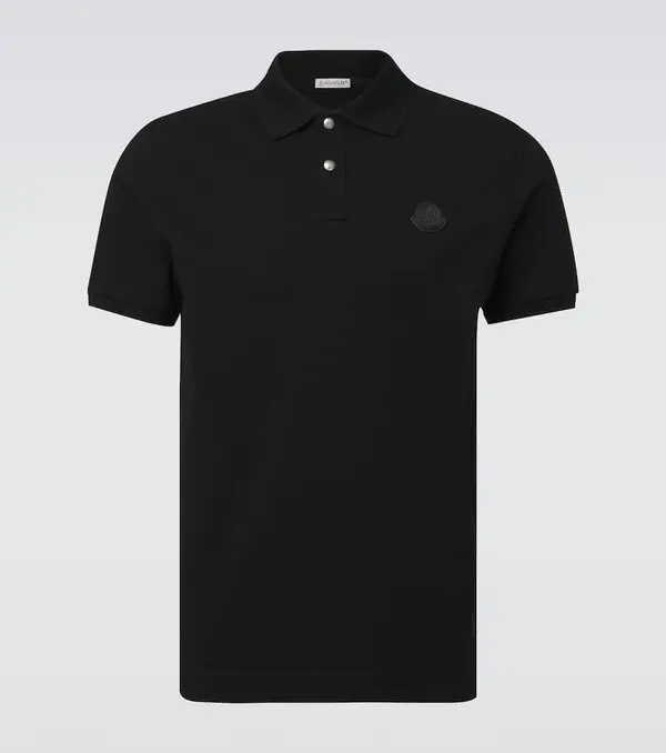 Moncler Logo Cotton Polo Shirt