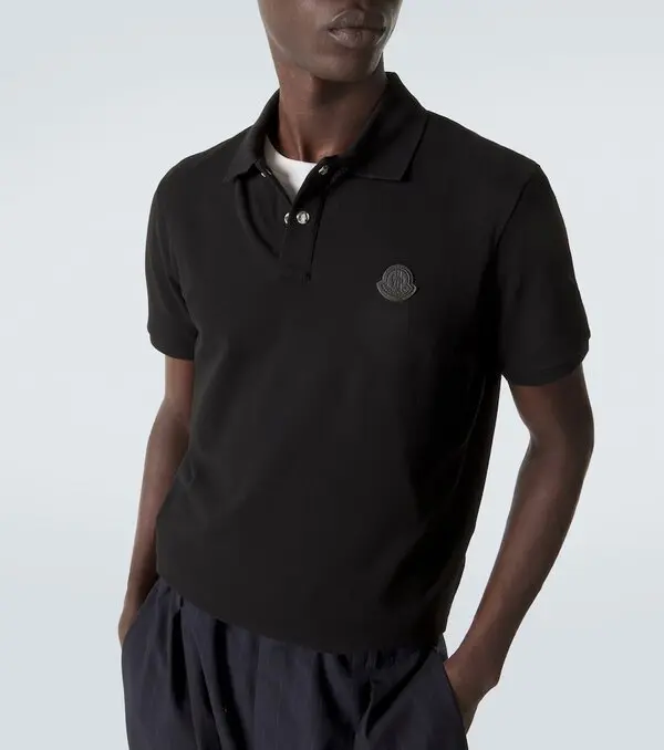 Moncler Logo Cotton Polo Shirt