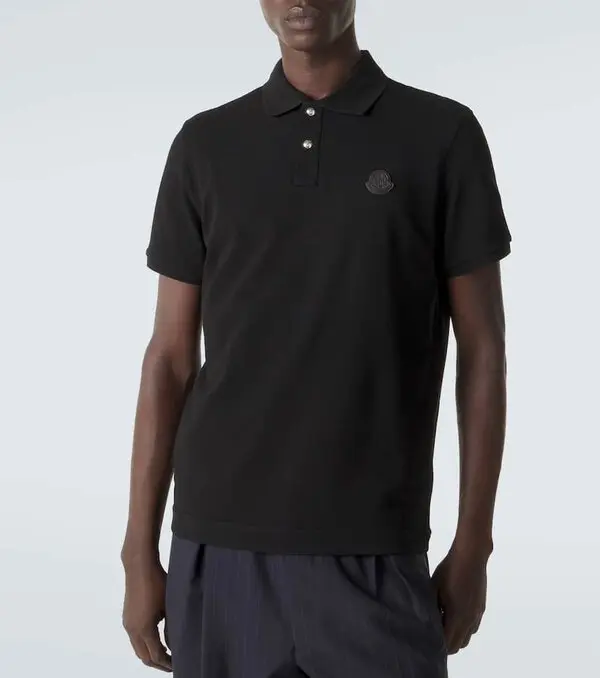 Moncler Logo Cotton Polo Shirt