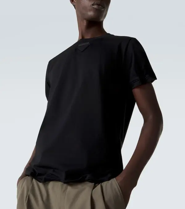 Prada Cotton Jersey T-shirt - Black