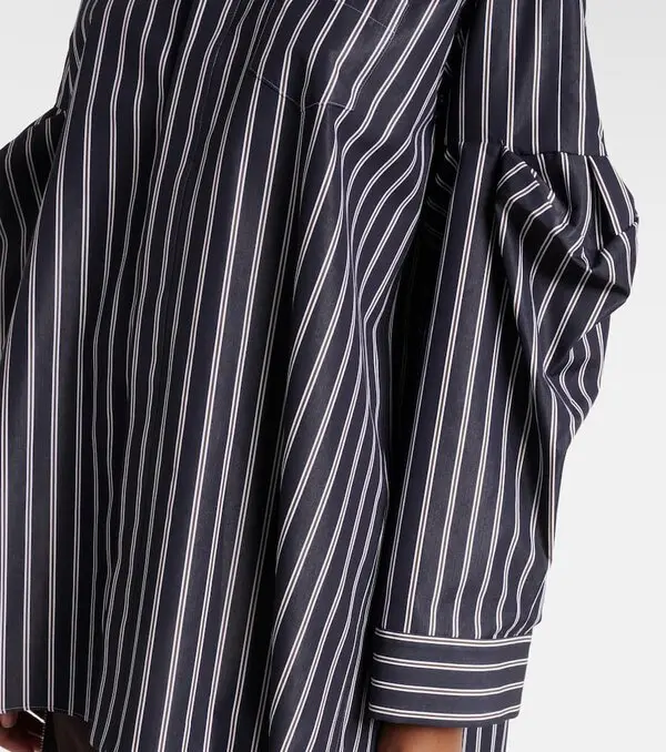 Sacai Striped Oversized Cotton-blend Shirt