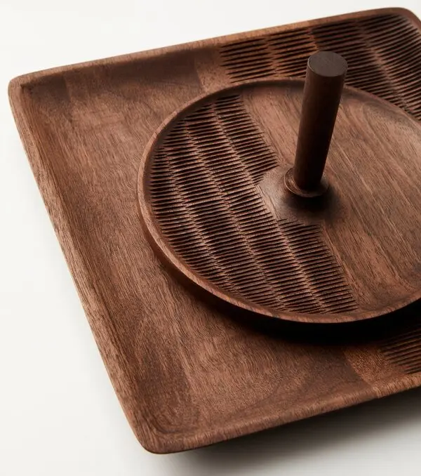 ZANAT Nakit Walnut Decorative Tray Monica Foerster