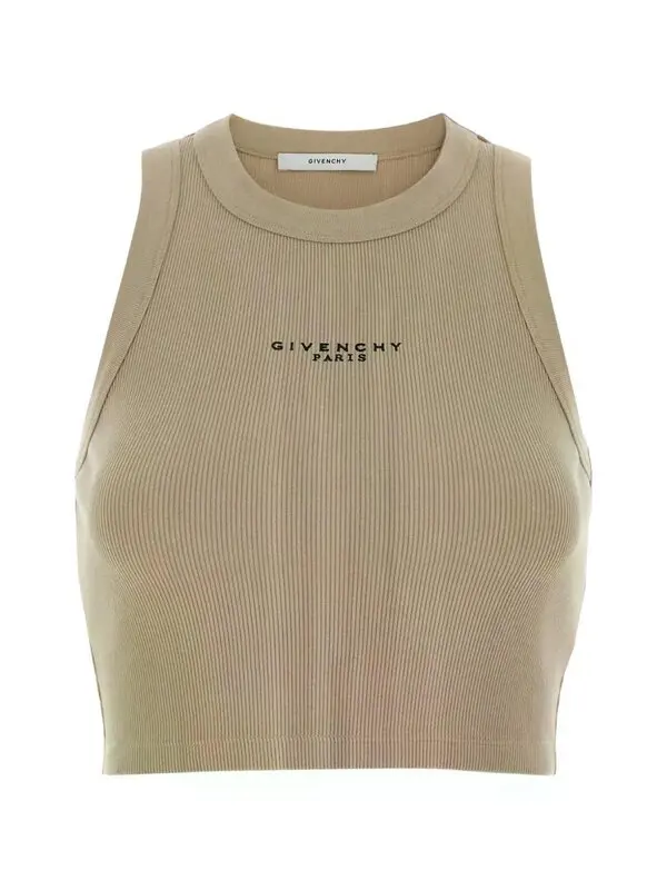Givenchy Cropped Tank Top - Neutrals