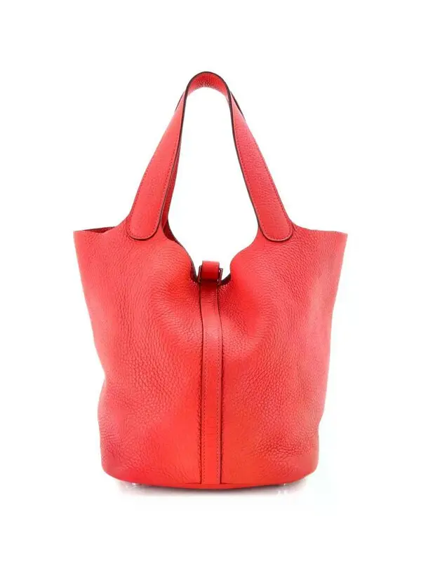 Hermès Picotin Lock Mm Bucket Bag - Red