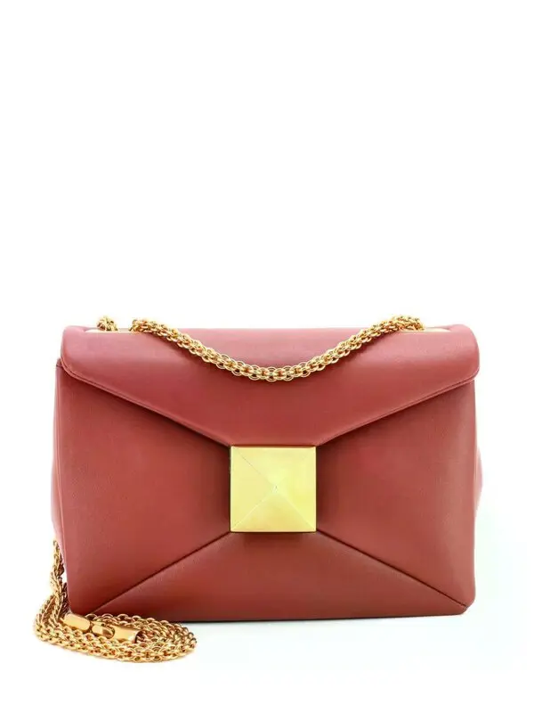 Valentino Garavani One Stud Chain Flap Bag - Brown