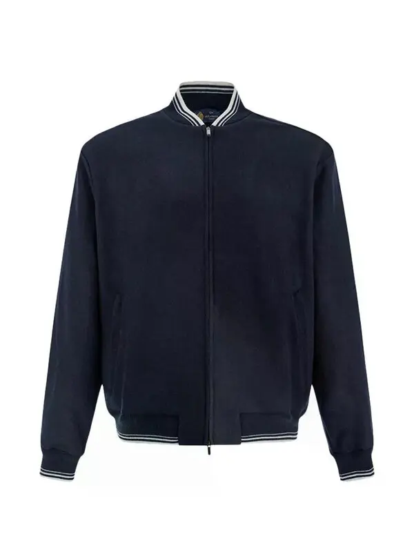 Paul & Shark Striped Bomber Jacket