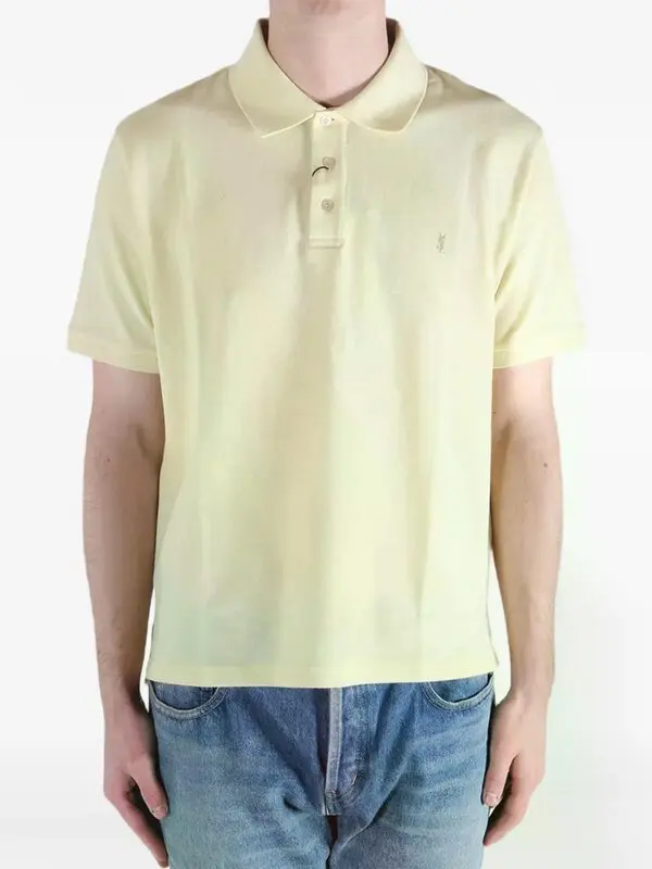 Saint Laurent Short-sleeve Polo Shirt - Yellow