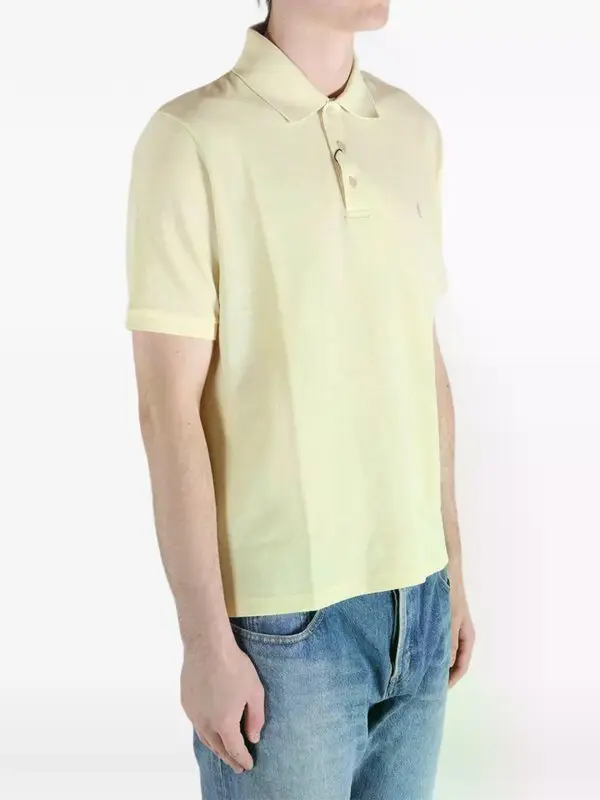 Saint Laurent Short-sleeve Polo Shirt - Yellow