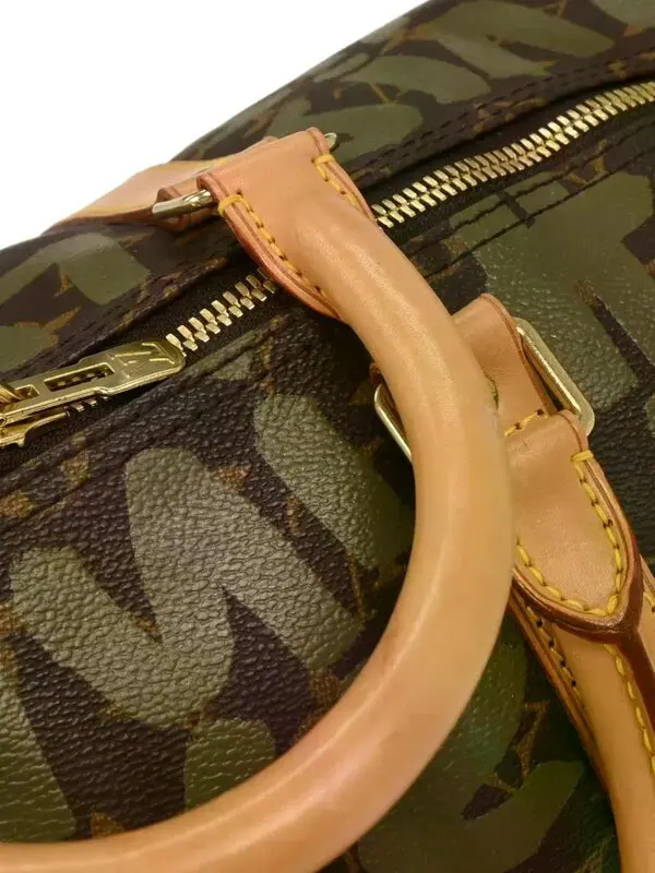 LOUIS VUITTON X Stephen Sprouse 2001 Keepall 50 Graffiti Monogram Duffle Bag