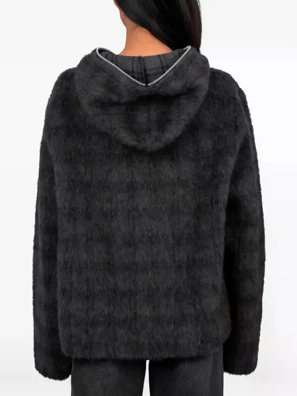 Our Legacy Checked Zip-up Hoodie