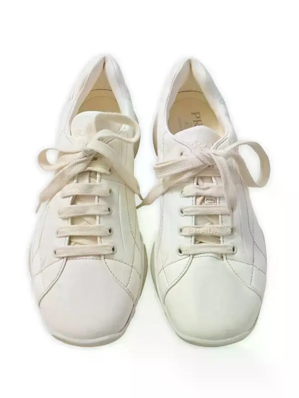 Prada Leather Sneakers - White