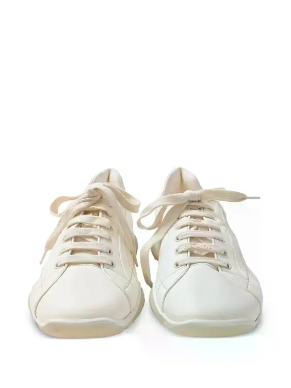 Prada Leather Sneakers - White