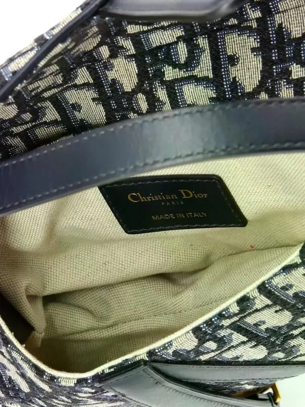 Dior Saddle Handbag Oblique Canvas Mini Shoulder Bag - Blue