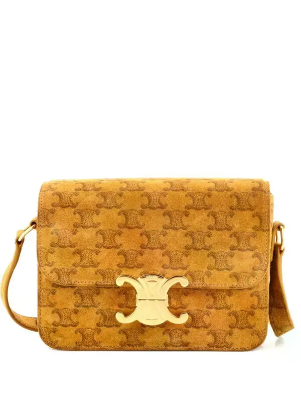 Celine Triomphe Teen Shoulder Bag - Brown