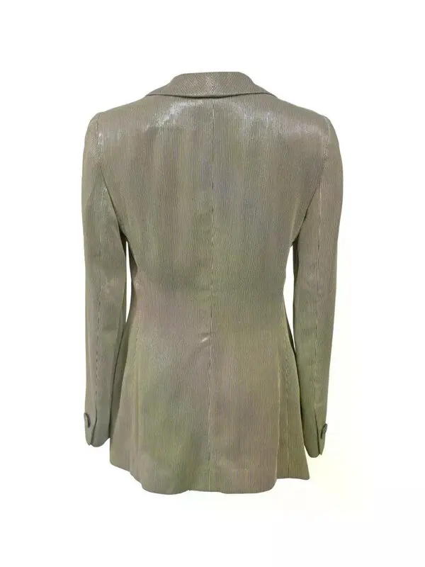 Giorgio Armani Striped Single-breasted Blazer