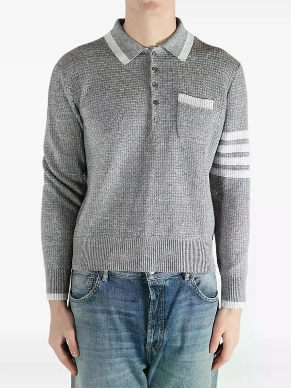 Thom Browne Pocket Striped Polo Shirt