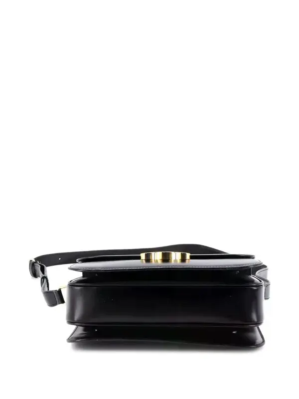 Celine Triomphe Shoulder Bag Smooth Calfskin Medium - Black
