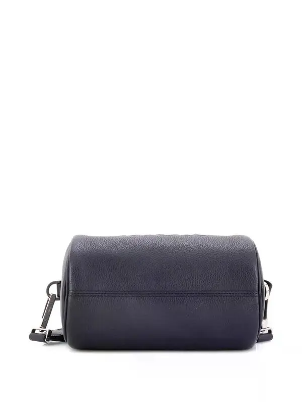 Dior Logo Roller Messenger Bag Embossed Leather Shoulder Bag