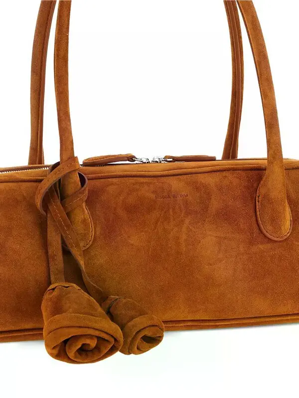 Magda Butrym Brigitte Suede Shoulder Bag - Brown