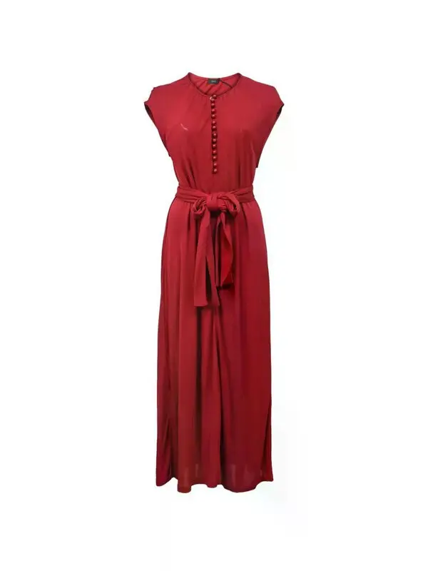 JOSEPH Button-fastening Midi Dress - Red
