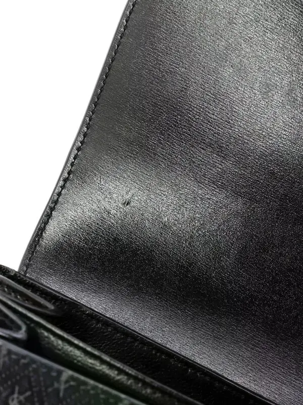 Saint Laurent Top Flap Satchel Monogram All Over Suede Small Crossbody Bag