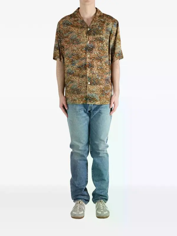 Saint Laurent Abstract-print Short-sleeve Shirt