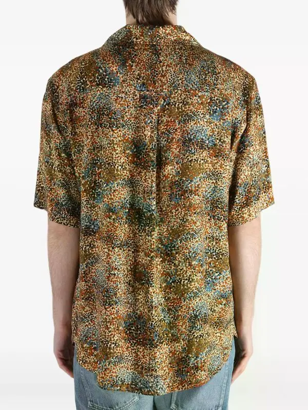 Saint Laurent Abstract-print Short-sleeve Shirt