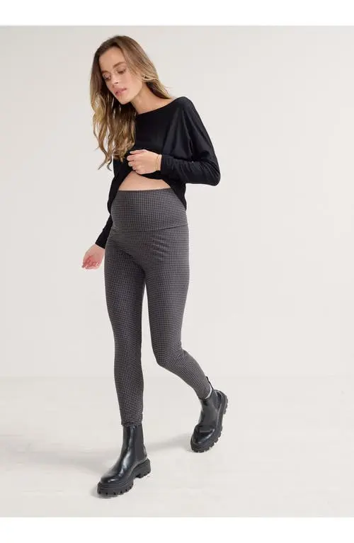 Hatch The Bodyflex Legging - Grey Houndstooth