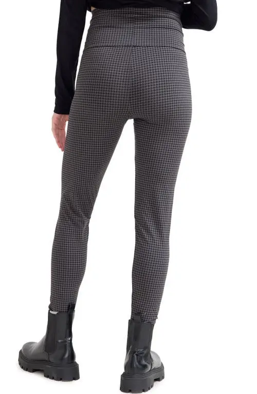 Hatch The Ultimate Maternity Over The Bump Leggings - Grey Houndstooth