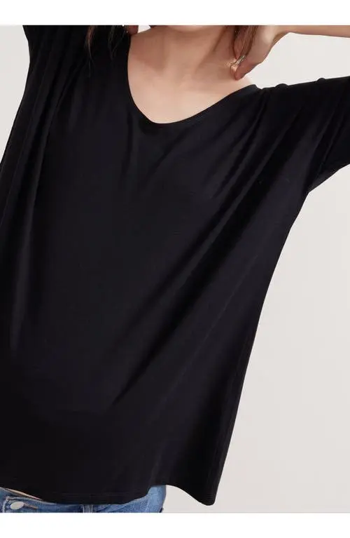 Hatch Relaxed V-neck Tee - Black