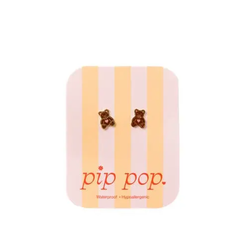 PIP POP Teddy Bear Stud Earrings