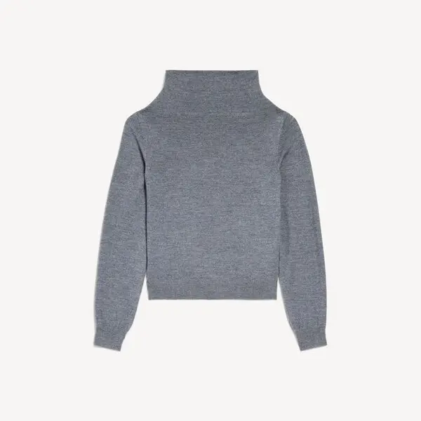 Balenciaga Classic Wool Knit Drappy Sweater