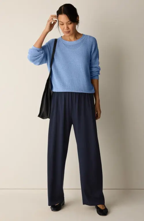 Eileen Fisher Ankle Straight Leg Jersey Pants