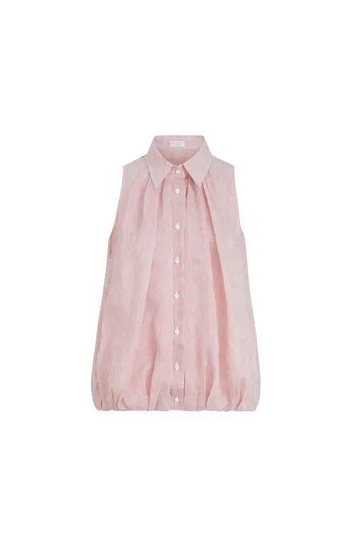 Brunello Cucinelli Striped Organza Shirt